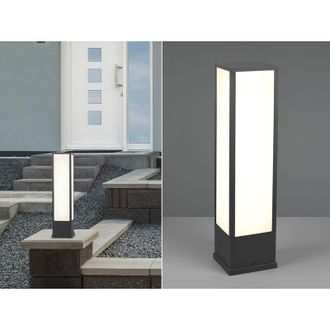 Trio Leuchten Trio Lighting - led Sockelleuchte fuerte eckig in Anthrazit, H&ouml;he 60cm, IP54