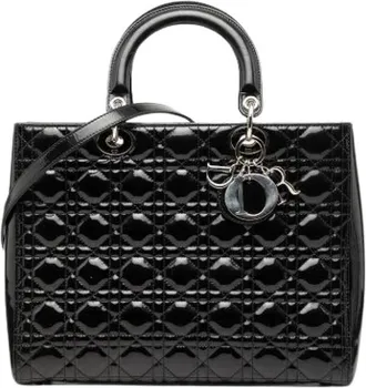 Dior Sac &agrave; main Lady Dior doccasion - Femme - Pre-owned - Noir - Taille: ONE Size