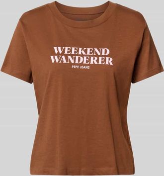 Pepe Jeans London Boxy Fit T-Shirt aus reiner Baumwolle Modell CARLA