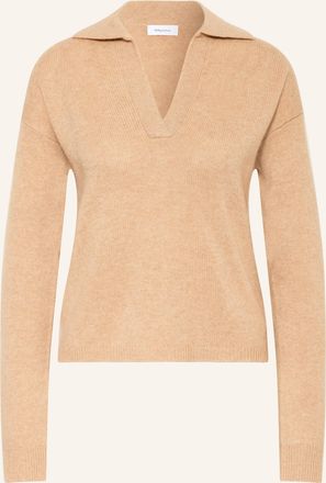 Darling Harbour Darling Harbour Strick-Poloshirt Aus Cashmere braun