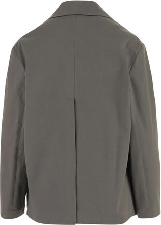 F.it Femme, Vestes, Gris, Taille: 48 FR Veste crois&eacute;e en coton stretch