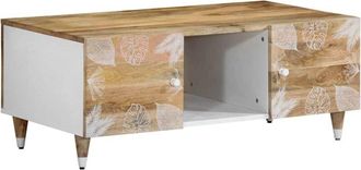 vidaXL Table basse 100x54x40 cm bois de manguier massif Vidaxl