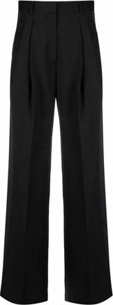 Les Hommes Femme, Pantalons, Noir, Taille: 44 FR Wide Pantalons