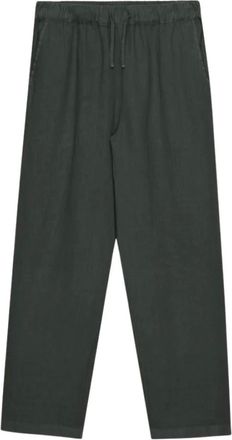 Sundek Homme, Pantalons, Vert, Taille: XL Pantalon en Lin &agrave; Taille &Eacute;lastiqu&eacute;e