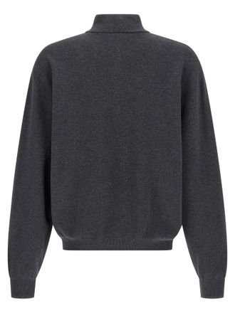 Balenciaga Mens Gray Cotton Cardigan Clothing