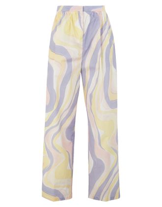 8 by YOOX COTTON PRINTED HIGH-WAIST TROUSERS