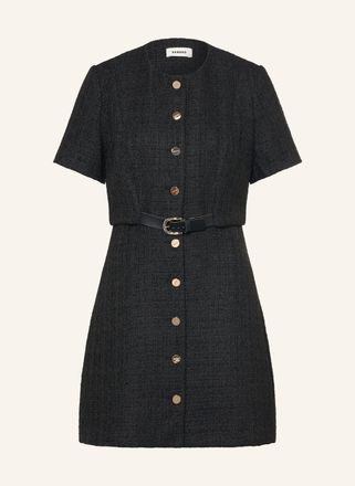 Sandro Sandro Tweed-Kleid schwarz