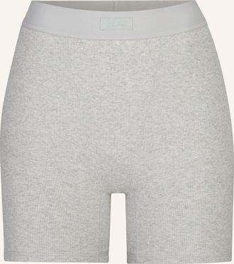 SKIMS Skims Lounge-Shorts Cotton Rib grau