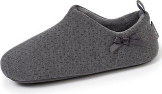 Isotoner Chaussons extra-light pantoufles Bottillons femme semelle antidérapante, 37/38 EU, gris chiné foncé