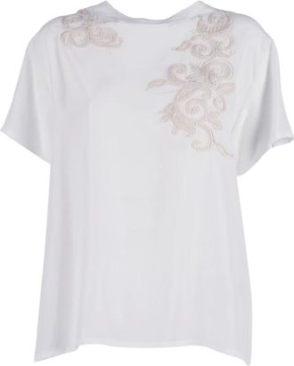 Ermanno Scervino Femme, Tops, Blanc, Taille: 42 FR T-shirt