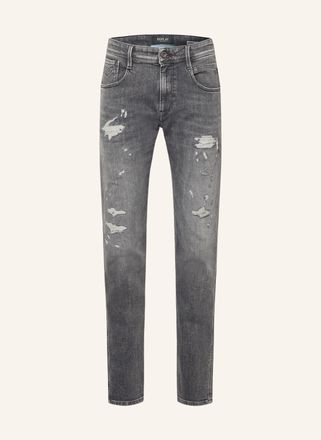 Replay Destroyed Jeans Anbass Slim Fit grau