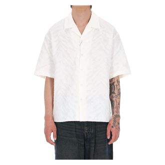 Kenzo Homme, Chemises, Blanc, Taille: L Chemise &agrave; manches courtes