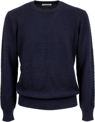 KANGRA Homme, Pulls, Bleu, Taille: S Tricot ras du cou