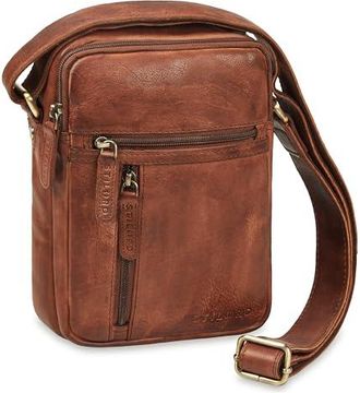 STILORD Zelus Sac à Bandoulière Cuir Hommes Petit - Idéal Pour la vie Quotidienne - Sac à Bandoulière Pour Hommes Tablette 8 Pouces - Sac Messenger Cuir Vérit