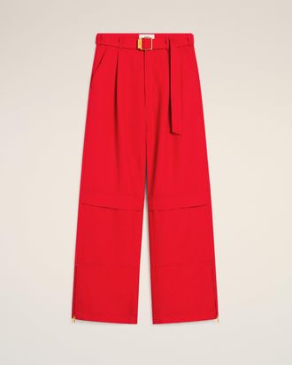Ami Ami Paris - Rote Cargo-Hose aus Wolle Rot - Gr&ouml;&szlig;e: XXS - f&uuml;r Damen