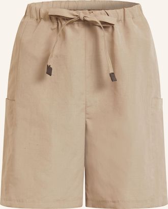 Max Mara Shorts Quebec Mit Leinen Und Seide beige
