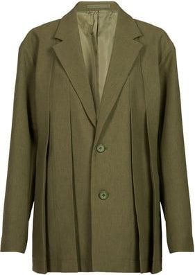 Issey Miyake Blazer pliss&eacute; &agrave; coupe droite