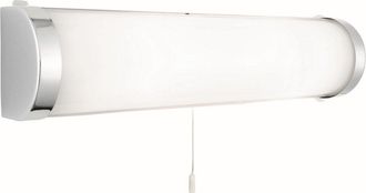 Licht-Erlebnisse Moderne Wandleuchte in Chrom 2xE14 bis zu 40 Watt 230V aus Metall & Glas Badezimmer K&uuml;che Lampe Leuchten Beleuchtung