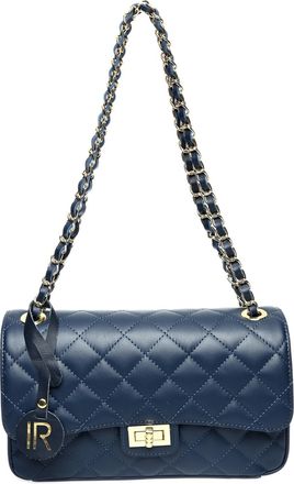 Isabella Rhea Blau Rindsledertasche