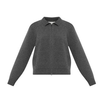 Lisa Yang Aleya Cardigan Jacke - - Knitwear - Damen - Grau - S