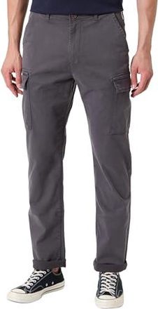 Napapijri Homme Mees Cargo Trousers Pants, Gris Foncé, 31 W