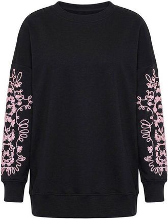 STUDIO UNTOLD Sweatshirt Sweatshirt Oversize Shape Langarm-Stickerei