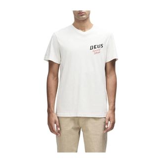 Deus Dogleg Tee - - Tops - Herren - Wei&szlig; - L