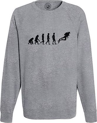 Fabulous Sweatshirt Homme Gris Evolution Plong&eacute;e sous Marine Sport Mer