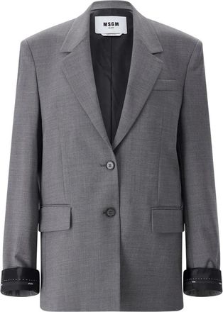 Msgm Msgm, Damen, Jacken, Grau, LGr&ouml;&szlig;e