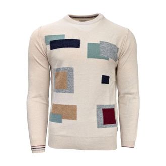 Bob Rundhals-Jersey - - Knitwear - Herren - Beige - XL