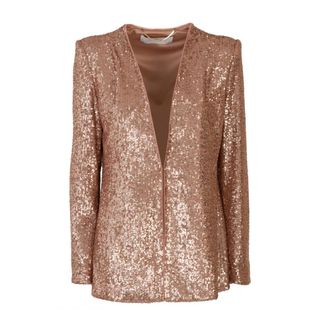 Nenette Paillettenblazer Ohne Kragen - - Jackets - Damen - Rosa - M