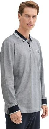 Tom Tailor 1043419 Polo, 24571-navy White Two Tone Pique, M Hommes