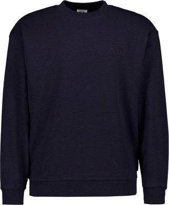 Joop Herren Pullover blau Baumwolle unifarben