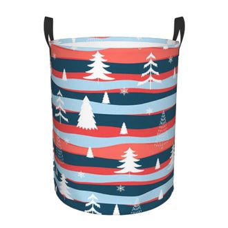 Generic Pine W&auml;schekorb Rund Korb Aufbewahrung Mit Henkel W&auml;schetonne F&uuml;r W&auml;schesack Badezimmer Kuscheltier