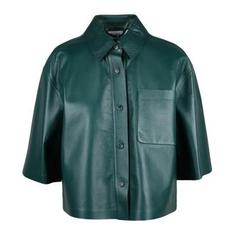 Max Mara Arcella Cropped Jacket - - Blouses & Shirts - Damen - Gr&uuml;n - S