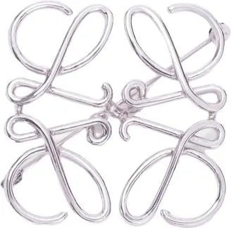 Loewe Broche Anagram m&eacute;tallis&eacute;e