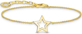 Thomas Sabo Thomas Sabo Armband mit Stern-Anhänger vergoldetes Silber A2162-413-39