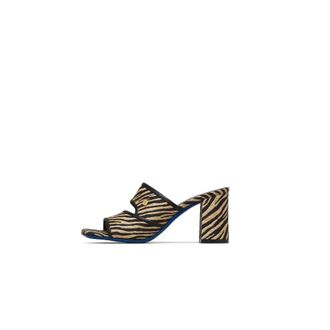Loriblu Femme, Chaussures, Multicolore, Taille: 40 EU Mules en raphia imprim&eacute; z&egrave;bre