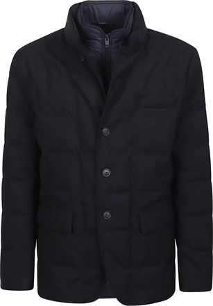 Fay Homme, Vestes, Bleu, Taille: 2XL Double Front Down Jacket