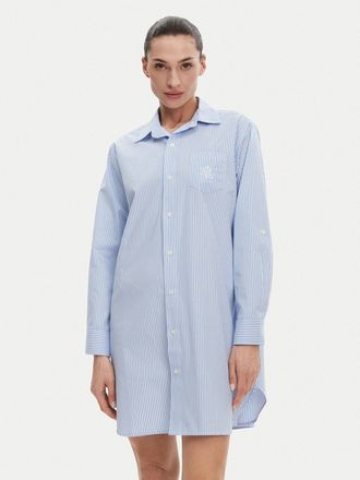 Lauren Ralph Lauren Nachthemd ILN32315 Blau Relaxed Fit