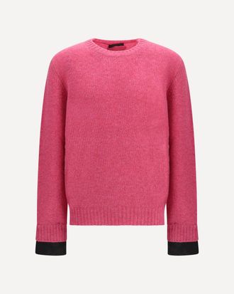 Prada Shetland wool crewneck Sweater Male 48