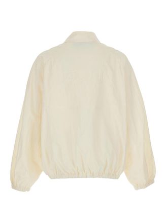 Jacquemus Mens Jacket Le Coupe-Vent White Polyamide Coat