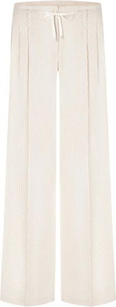 Cambio Femme, Pantalons, Blanc, Taille: 38 FR Addison Wide Pantalons