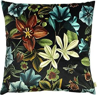 Evans Lichfield Midnight Garden Kissen mit Blumenmuster, Samt, gefüllt
