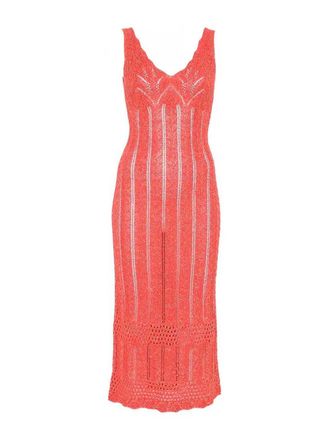 Twinset Knielanges Kleid - Fuchsia