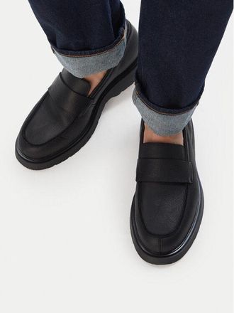 Calvin Klein Slipper Combat Ess Loafer Tu Lth HM0HM02347 Schwarz