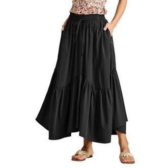 Generic Jupe Longue Femme Enceinte Femme Hiver De Poule Denim Boutonnée Gaze Tendance Fleur Steampunk Adulte Creme Suédine Corail Croisée Mexicaine Taupe Bask