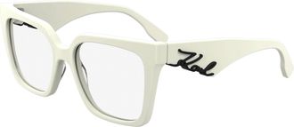 Karl Lagerfeld Brille Gr&ouml;&szlig;e 53 mm Wei&szlig;, Eye SIZE: 53 BRIDGE: 17 Horizontal MEASUREMENT: 53 Vertical MEASUREMENT: 45 4