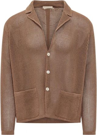 ATOMOFACTORY Atomofactory, Homme, Pulls, Brun, Taille: XL Rever Traforata Rete