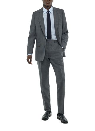 Fursac Costume ajust&eacute; &agrave; motif Prince de Galles - Taille 44 - Homme